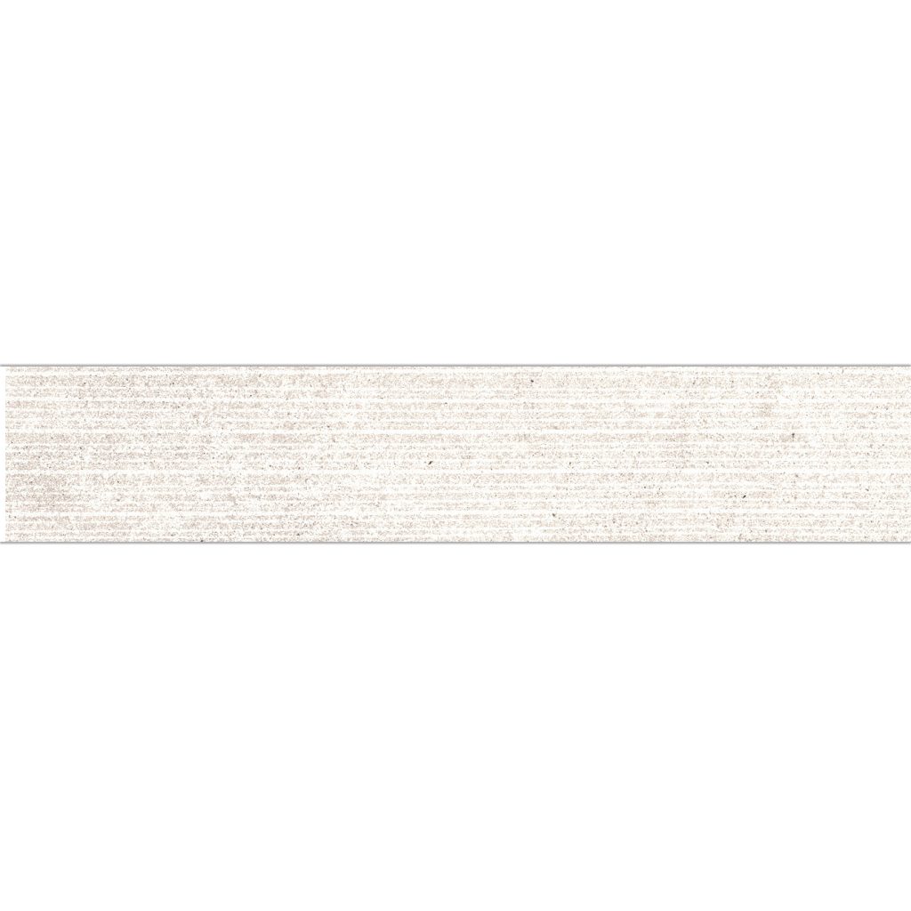 4 X 24 Porcelain Silky Stone Light Rigato Pera Tile