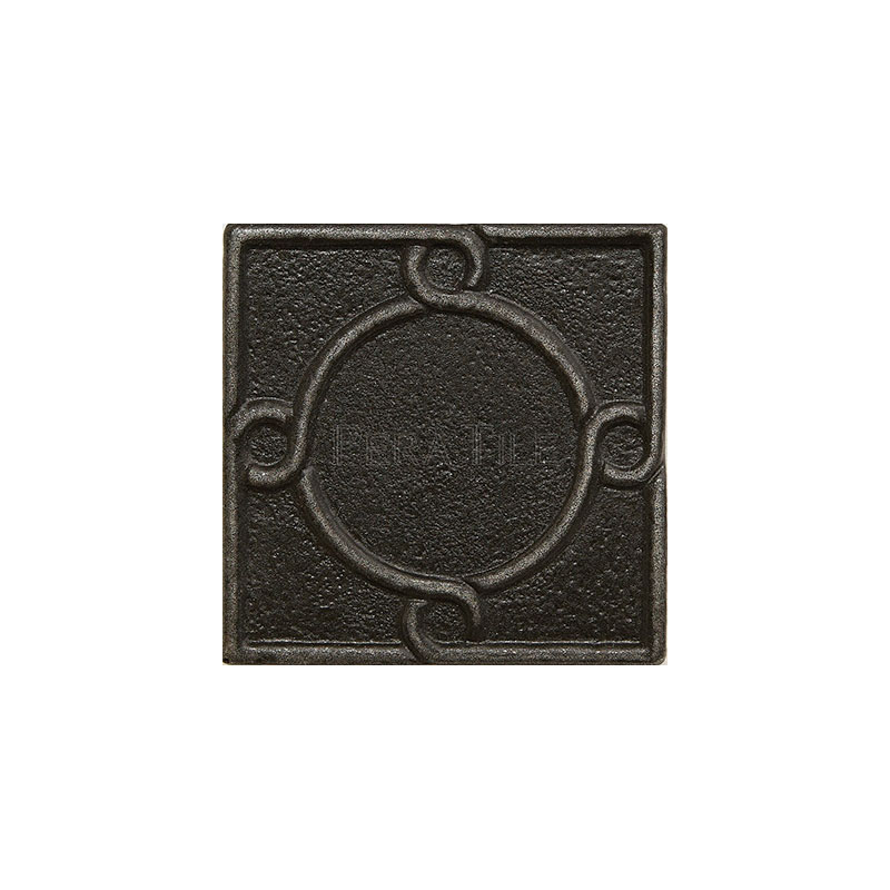 Hera Insert 2x2 Wrought Iron Decorative Insert | Pera Tile