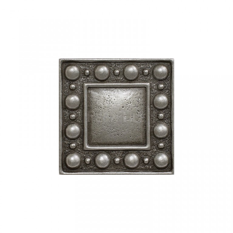 Royal Insert 2x2 Pewter Decorative Insert | Pera Tile