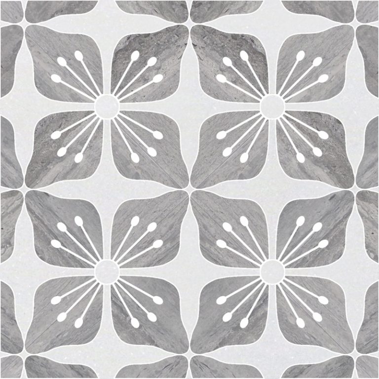Floret Mosaic - Grigio Elegante + Thassos White | Pera Tile