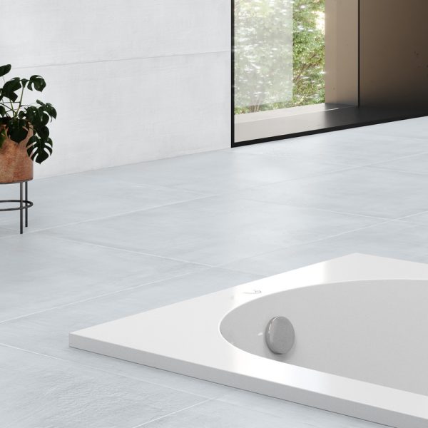 Shape 30" X 30" Porcelain Tile - White | Pera Tile