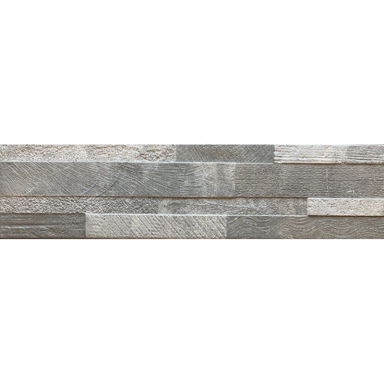 6" X 24" Volcano Wall Panel: Grey | Pera Tile