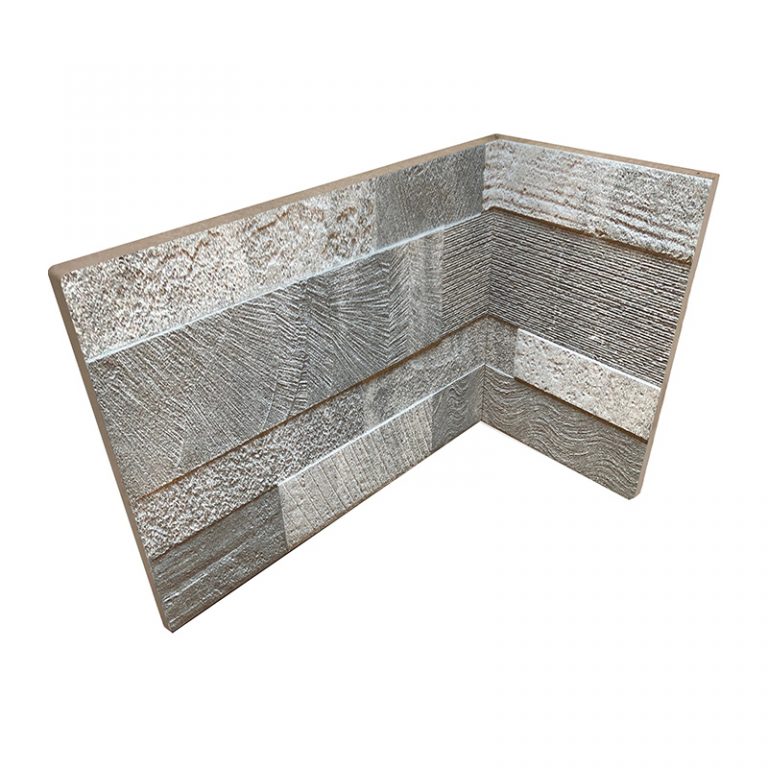 Volcano Wall Panel Corner (inside) - Grey | Pera Tile
