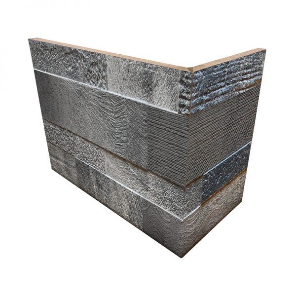 Volcano Wall Panel Corner (inside) - Dark | Pera Tile