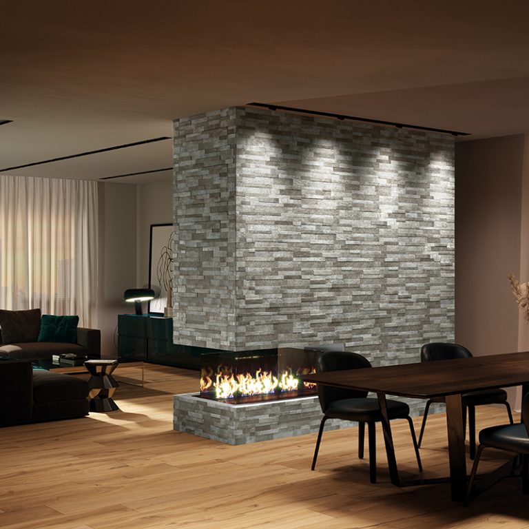 Volcano Wall Panel Corner (outside) - Grey | Pera Tile