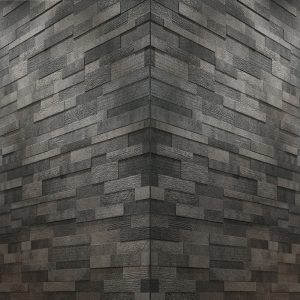 Volcano Wall Panel Corner (outside) - Dark | Pera Tile