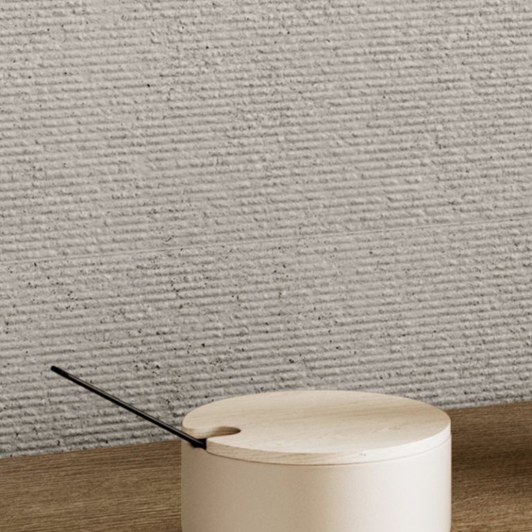 24" X 48" Porcelain Silky Stone: Greige Rigato | Pera Tile