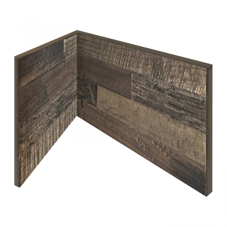 Samurai Wall Panel Corner (inside) - Brown | Pera Tile