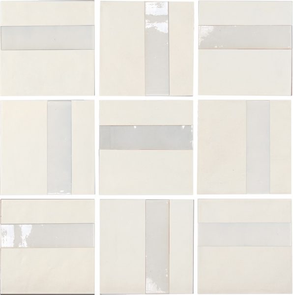 Contemporary 6" X 6" Porcelain Tile - Coconut Milk Nelly Decor | Pera Tile
