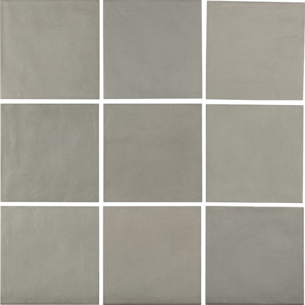Contemporary 6" X 6" Porcelain Tile - Mineral Grey Matte | Pera Tile