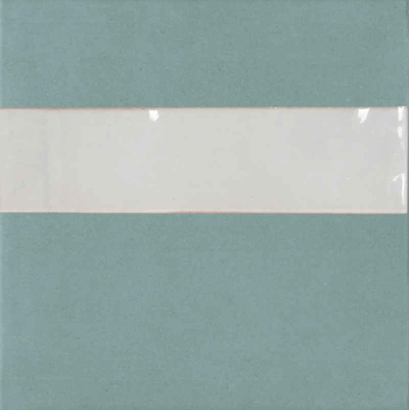 Contemporary 6" X 6" Porcelain Tile - Aqua Sea Nelly Decor | Pera Tile