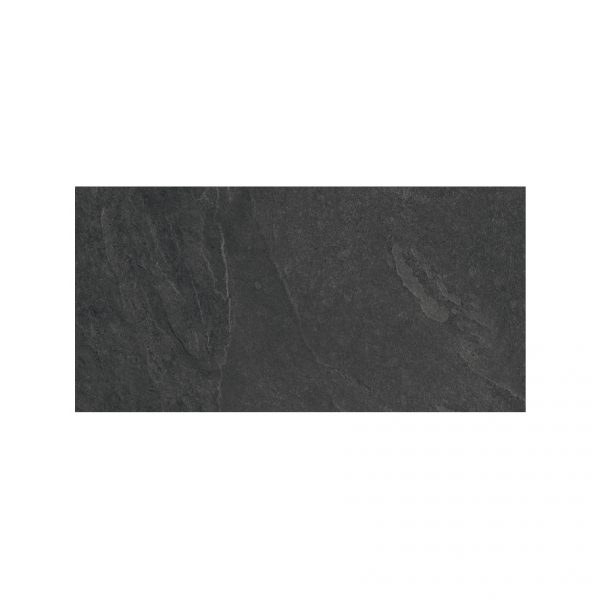 12" X 24" Porcelain Upstone: Mustang Nero | Pera Tile