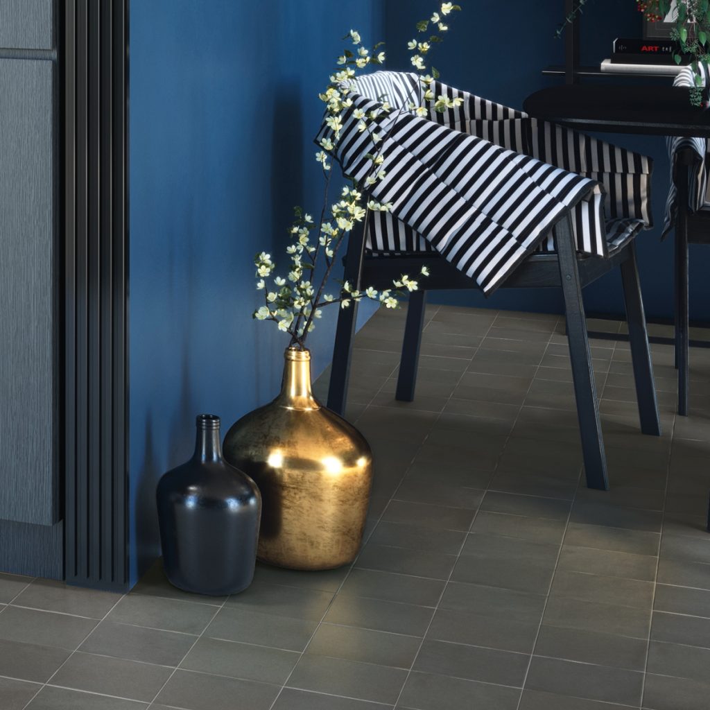 Contemporary 6" X 6" Porcelain Tile - Obsidian Matte | Pera Tile