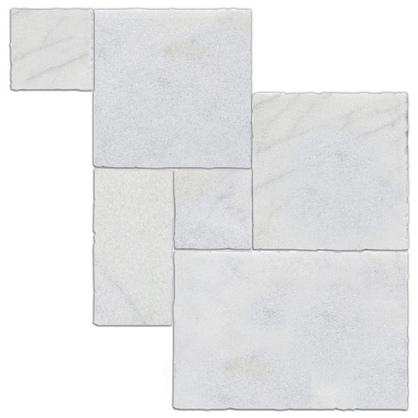 Levant Versailles Pattern Marble Paver - Fine Picked | Pera Tile