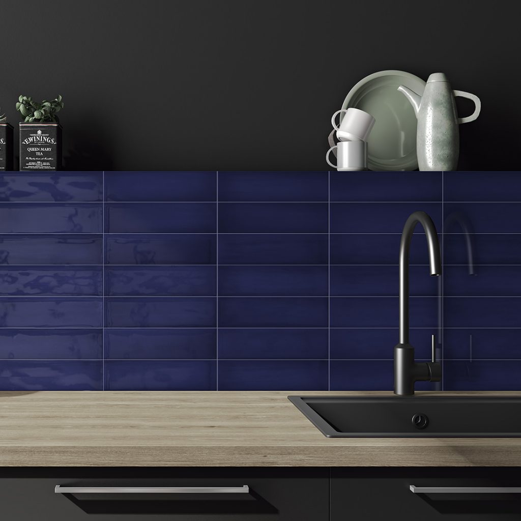 Borriana 1/2" X 12" Edge Stick - Navy | Pera Tile