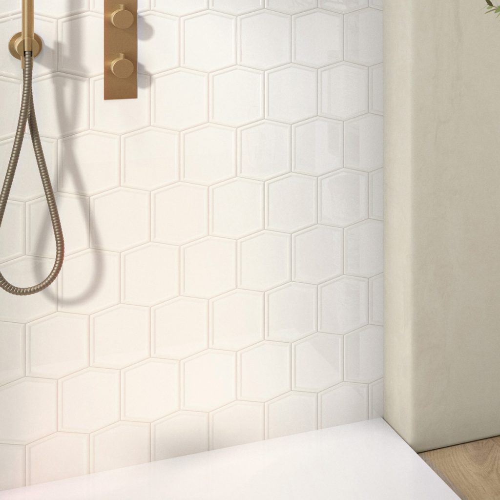 Frame 5" X 6" Wall Tile - White | Pera Tile