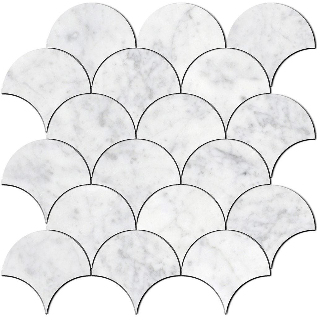 Sparta 4" Fish Scale Mosaic | Pera Tile