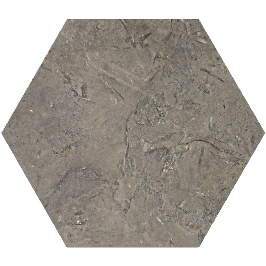 Castanea 12" Hexagon Leather Limestone | Pera Tile