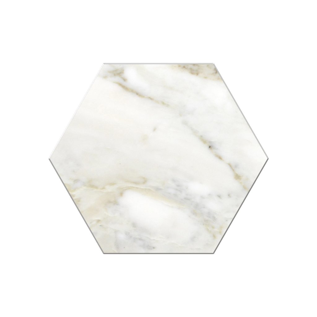 Calacatta Gold 6" Hexagon Polished Marble | Pera Tile