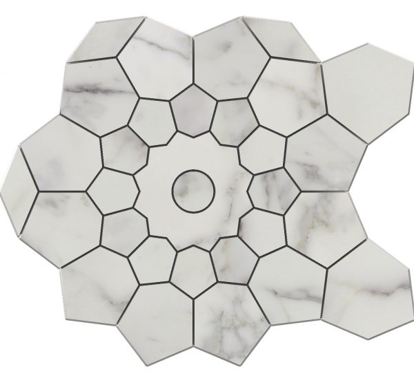 Calacatta Gold Bloom Mosaic | Pera Tile