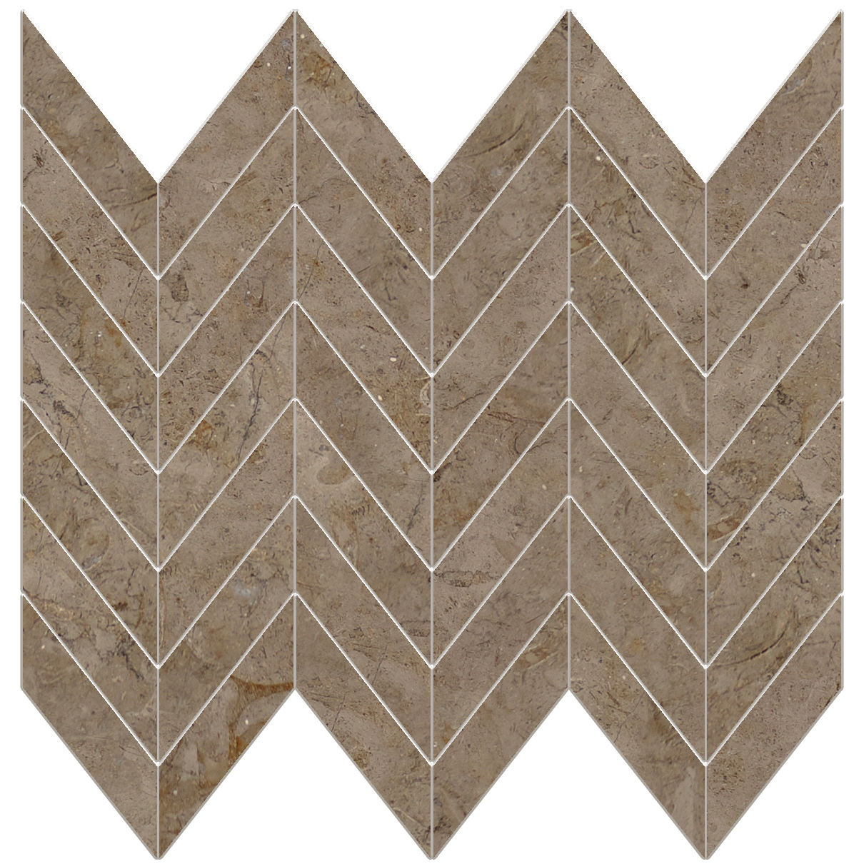Castanea 1 1/2" X 3 5/8" Polished Mini Chevron Mosaic | Pera Tile