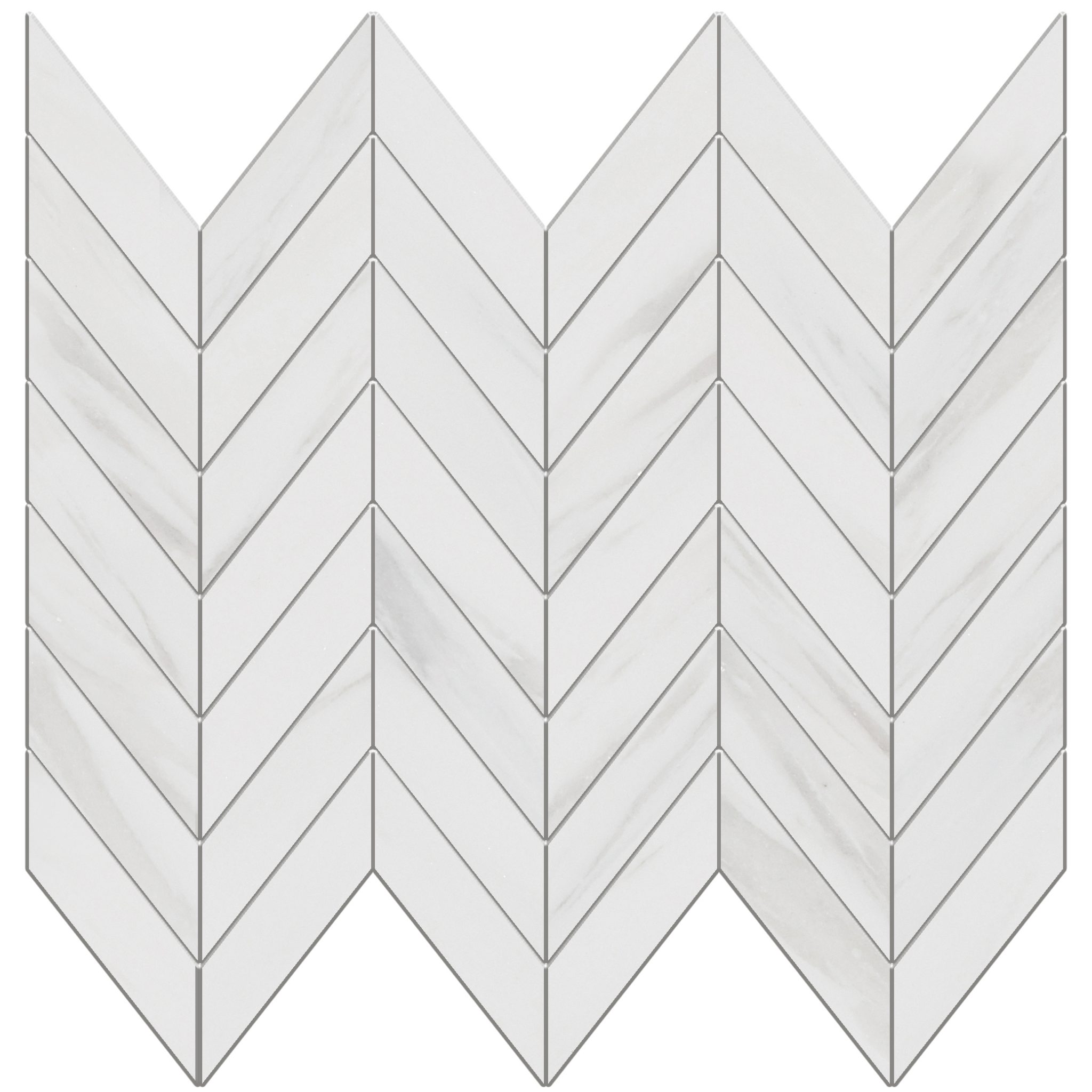 Bianco Dolomiti - Standard 1 1/2" X 3 5/8" Honed Mini Chevron Mosaic | Pera Tile
