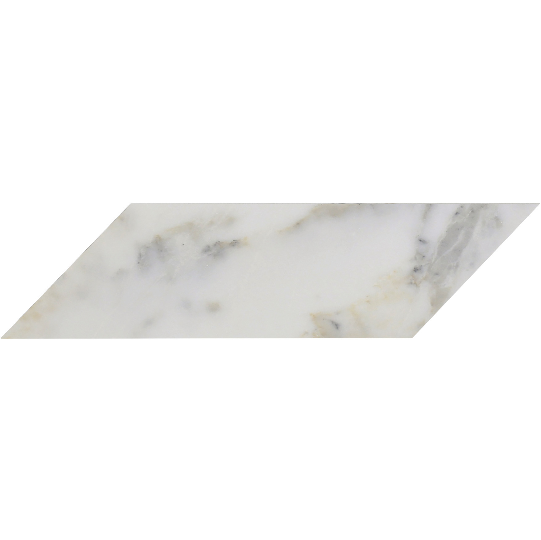 Calacatta Gold 5 3/4" X 17 3/8" Chevron Polished Marble | Pera Tile