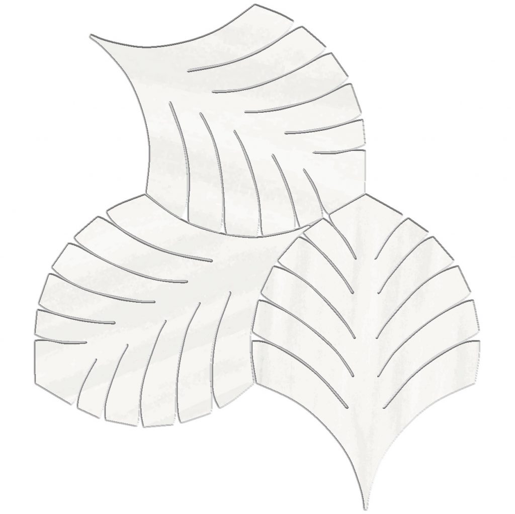 Foliage Dolomite Porcelain: White | Pera Tile