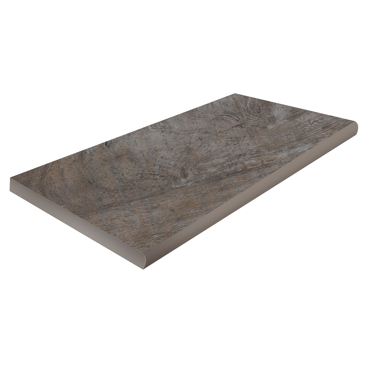 Forest L-Shaped Porcelain Coping - Dark | Pera Tile
