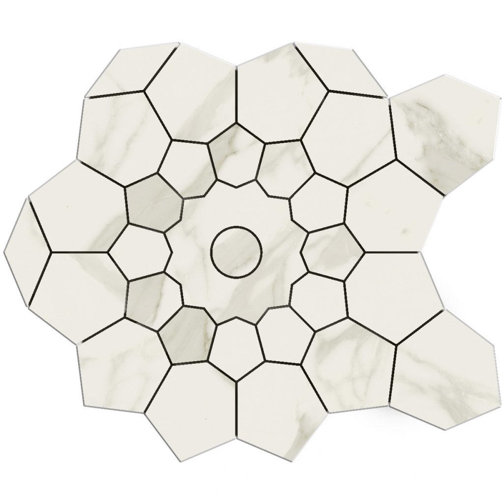 Bloom Mosaic Elite: Calacatta | Pera Tile