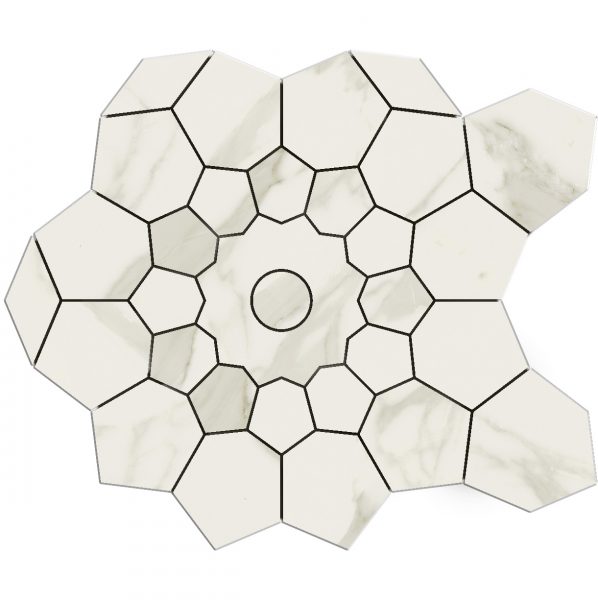 Bloom Mosaic Elite: Calacatta | Pera Tile