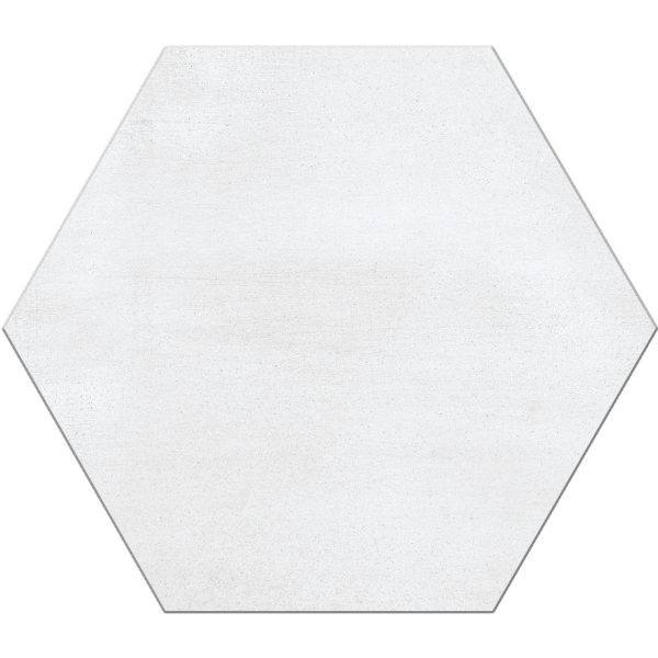 12" Hexagon Shape: White | Pera Tile