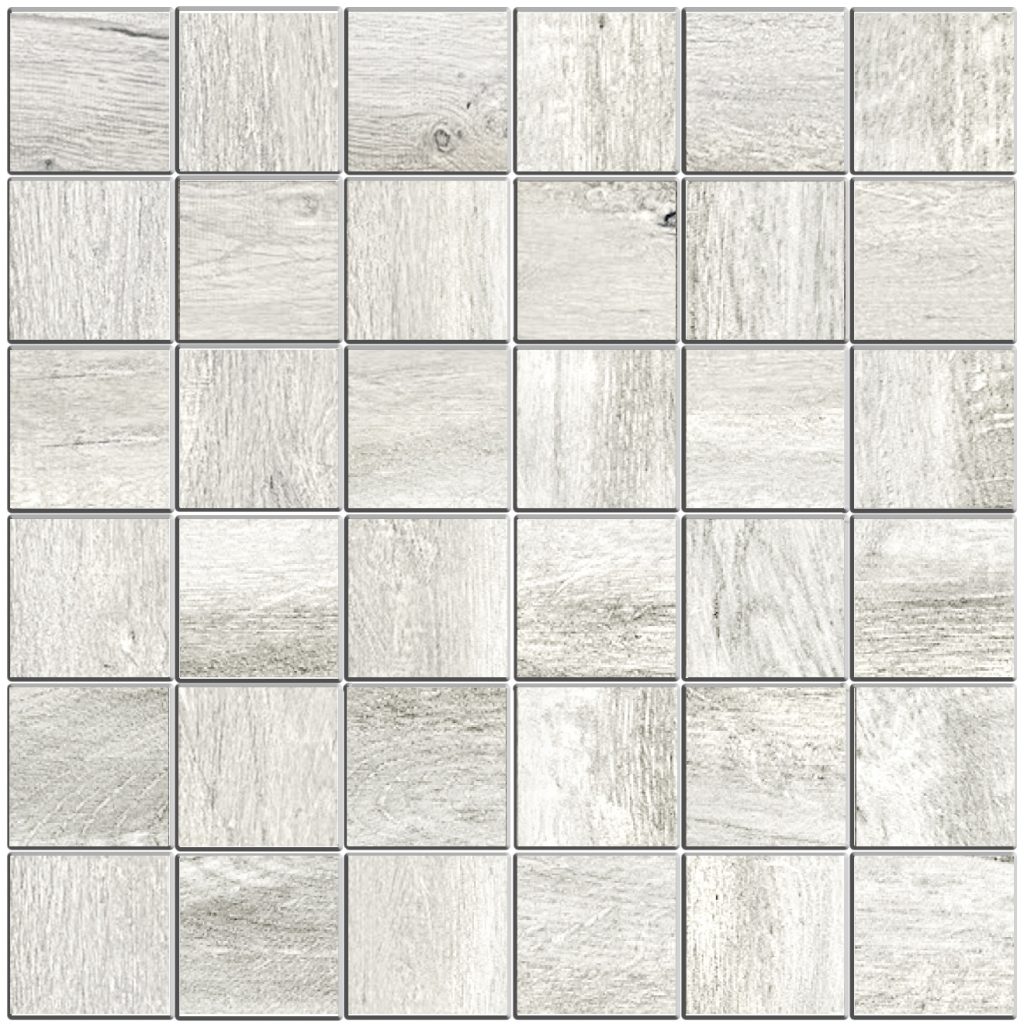 2" X 2" Square Mosaic Heritage: White | Pera Tile