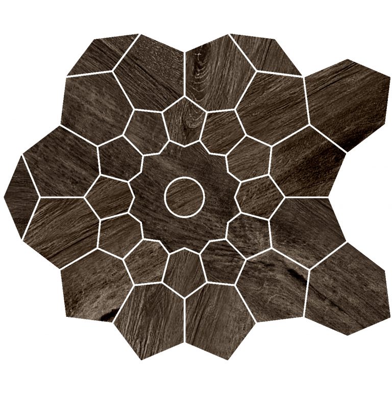 Bloom Mosaic Heritage: Brown | Pera Tile