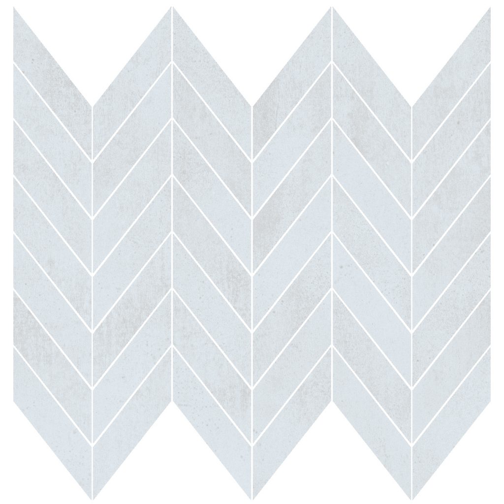 1 1/2" X 3 5/8" Mini Chevron Mosaic Shape: Grey | Pera Tile