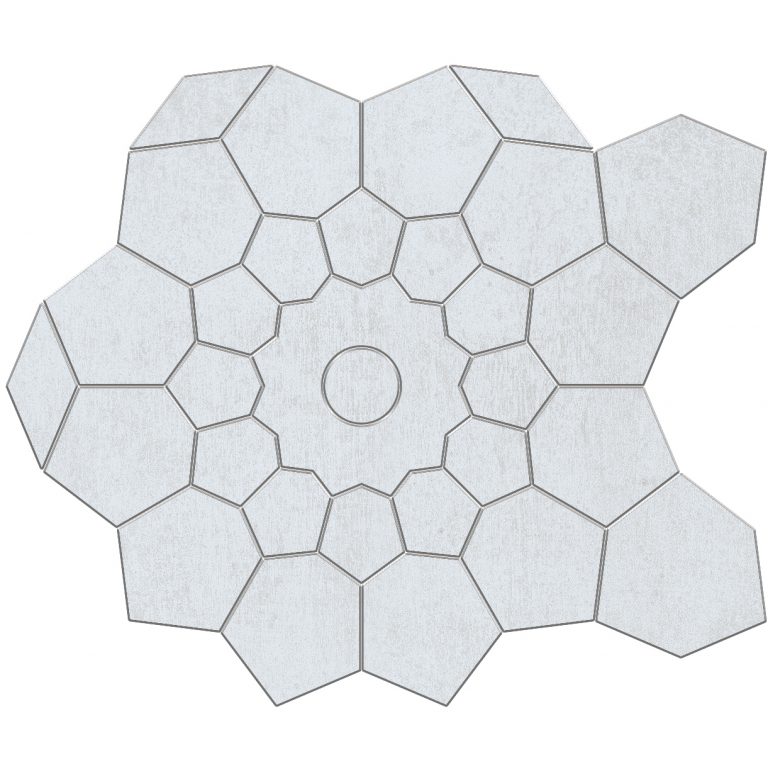 Bloom Mosaic Shape: Grey | Pera Tile