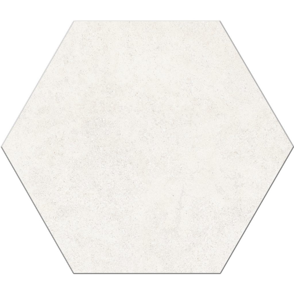 12" Hexagon Silky Stone: Light | Pera Tile