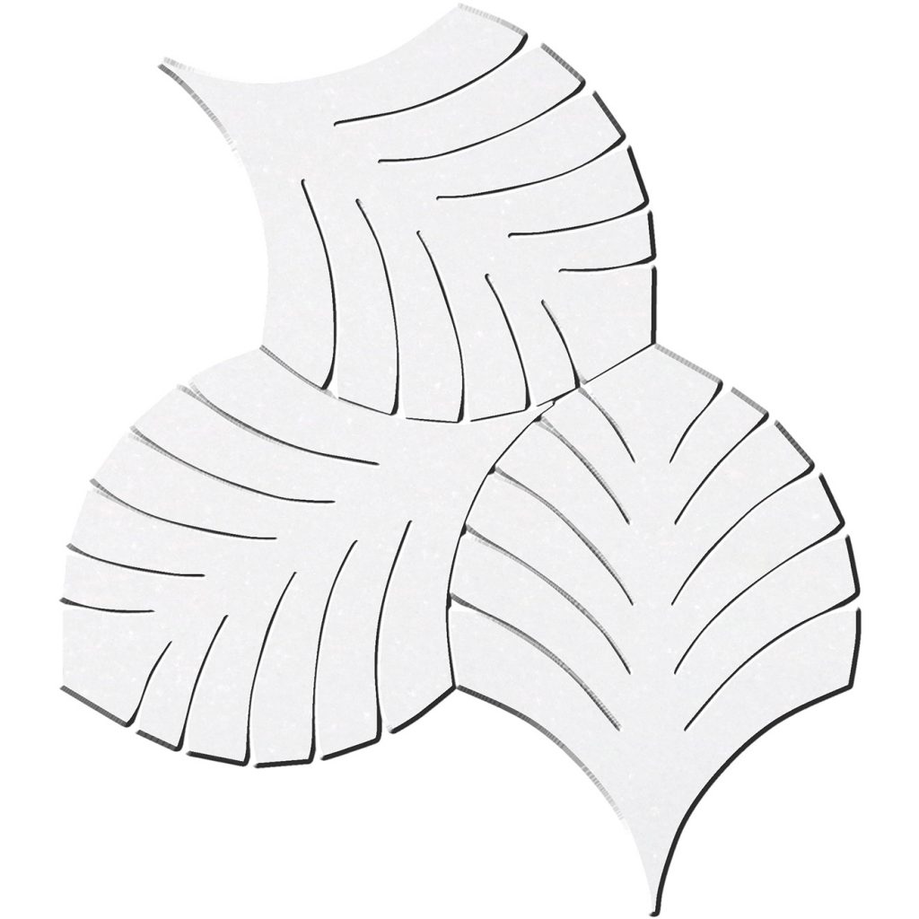 Thassos White Foliage Mosaic | Pera Tile