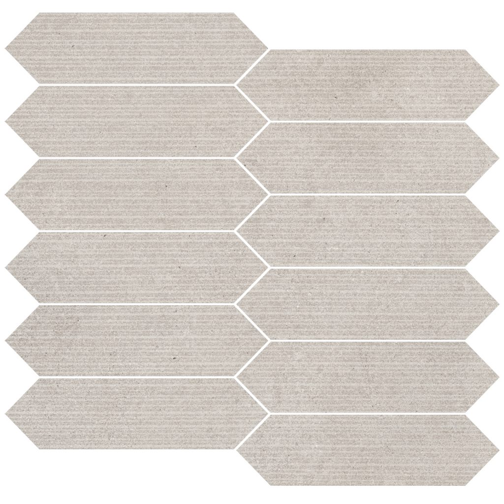 1 3/4" X 6 1/2" Picket Mosaic Silky Stone: Greige | Pera Tile