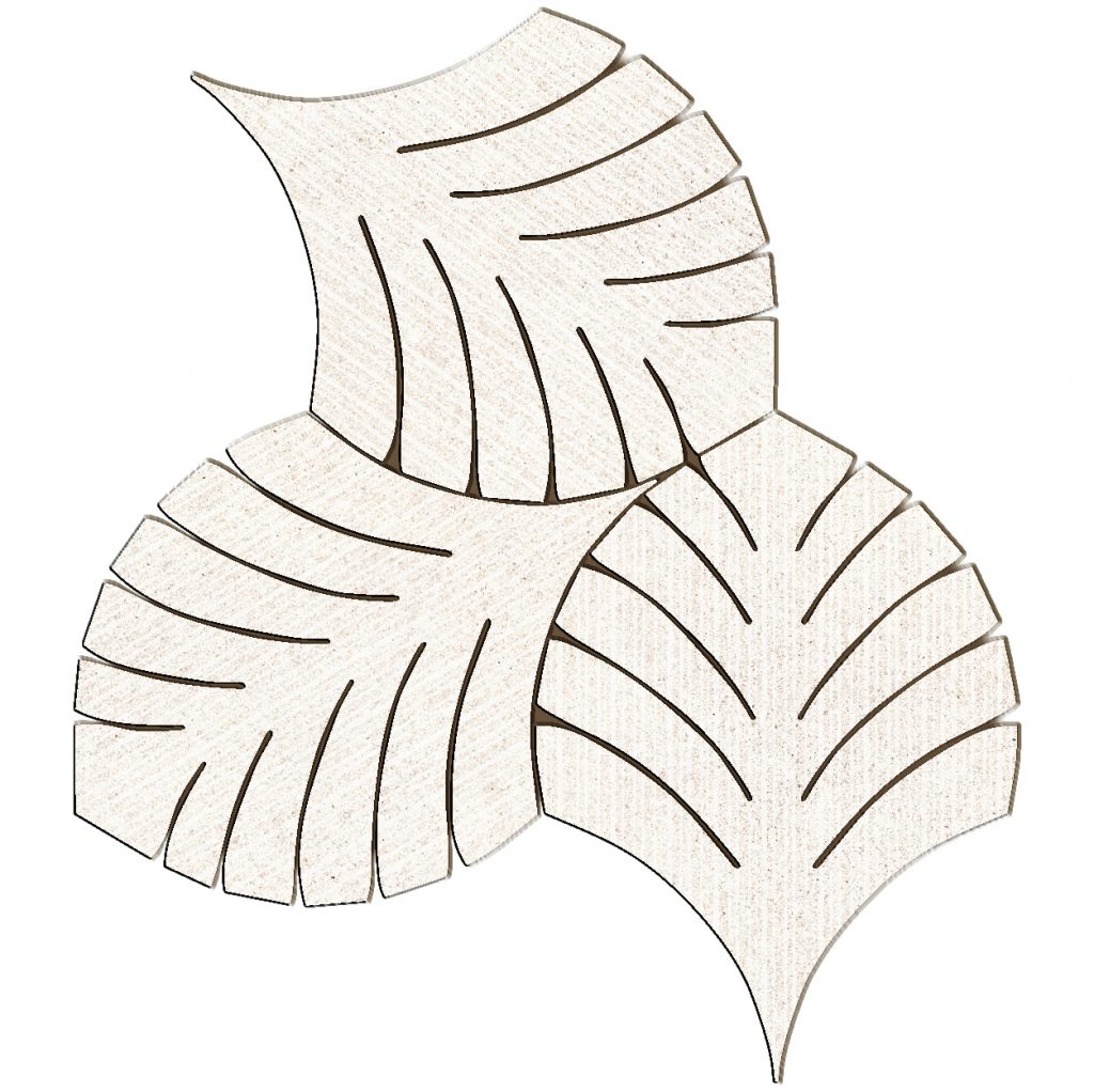 Foliage Mosaic Silky Stone: Light | Pera Tile