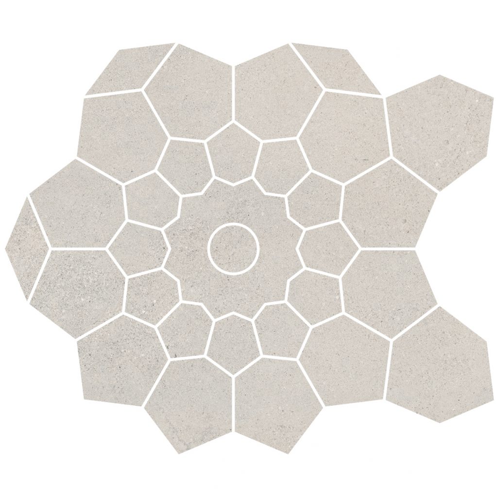 Bloom Mosaic Silky Stone: Greige | Pera Tile