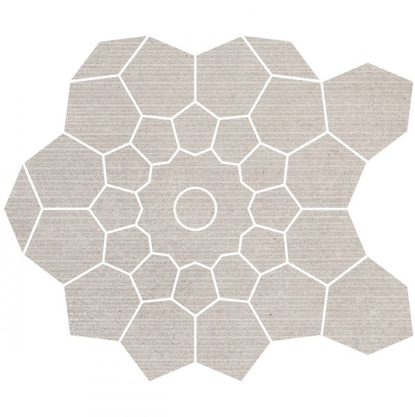 Bloom Mosaic Silky Stone: Greige | Pera Tile