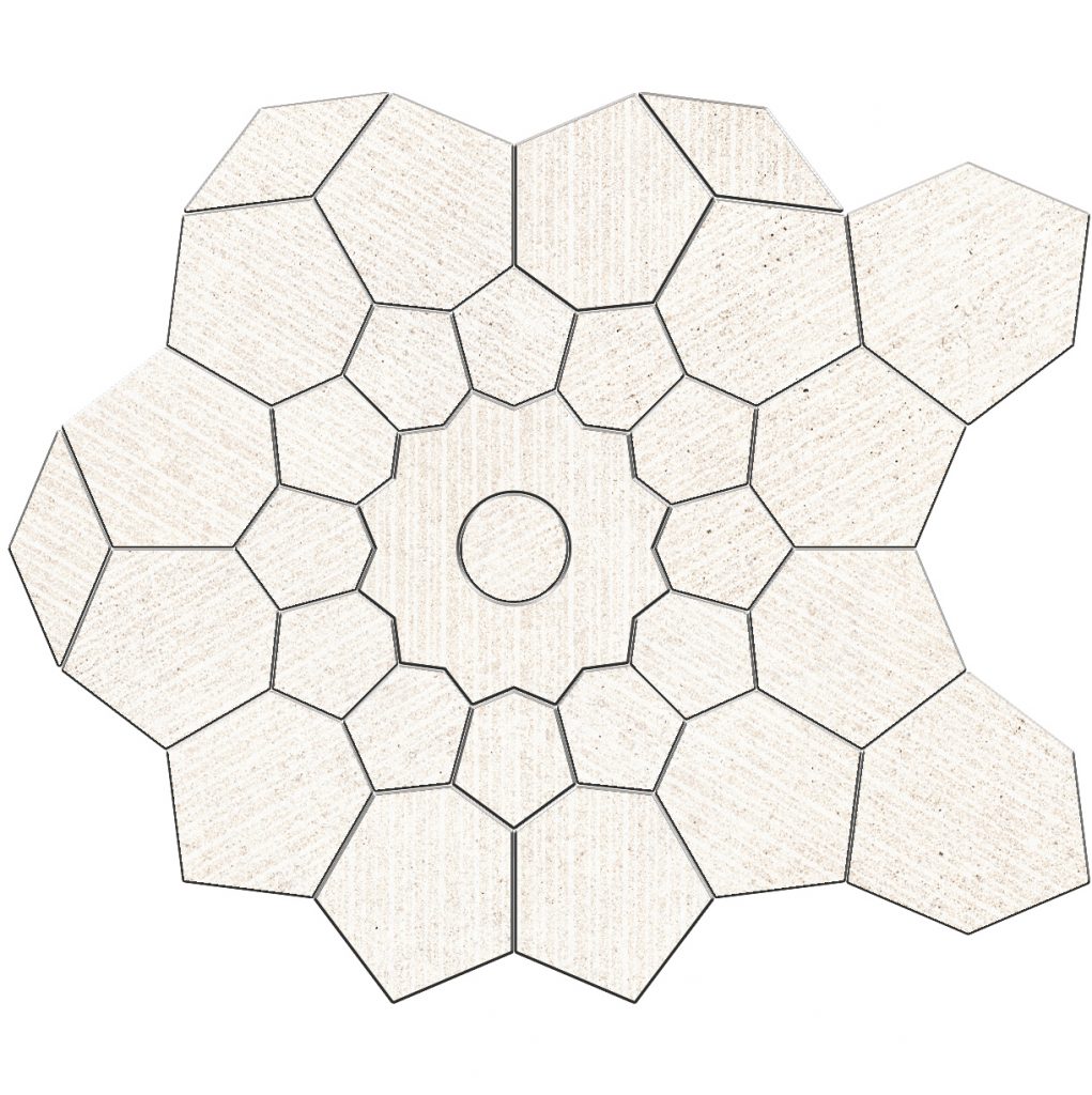 Bloom Mosaic Silky Stone: Light | Pera Tile