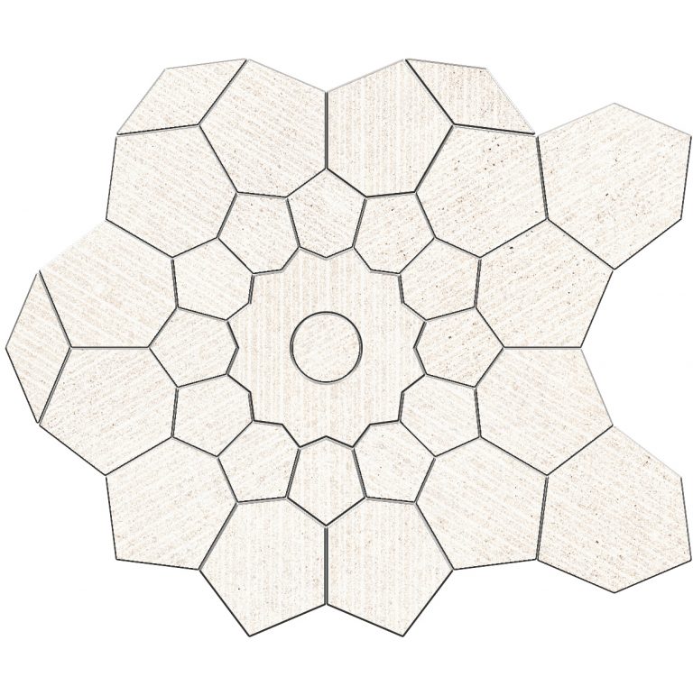 Bloom Mosaic Silky Stone: Light | Pera Tile