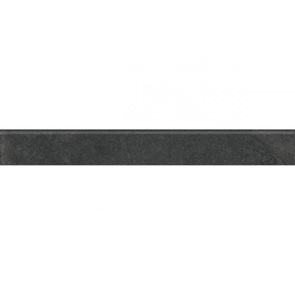 2 7/8" X 24" Bullnose Upstone: Mustang Nero | Pera Tile
