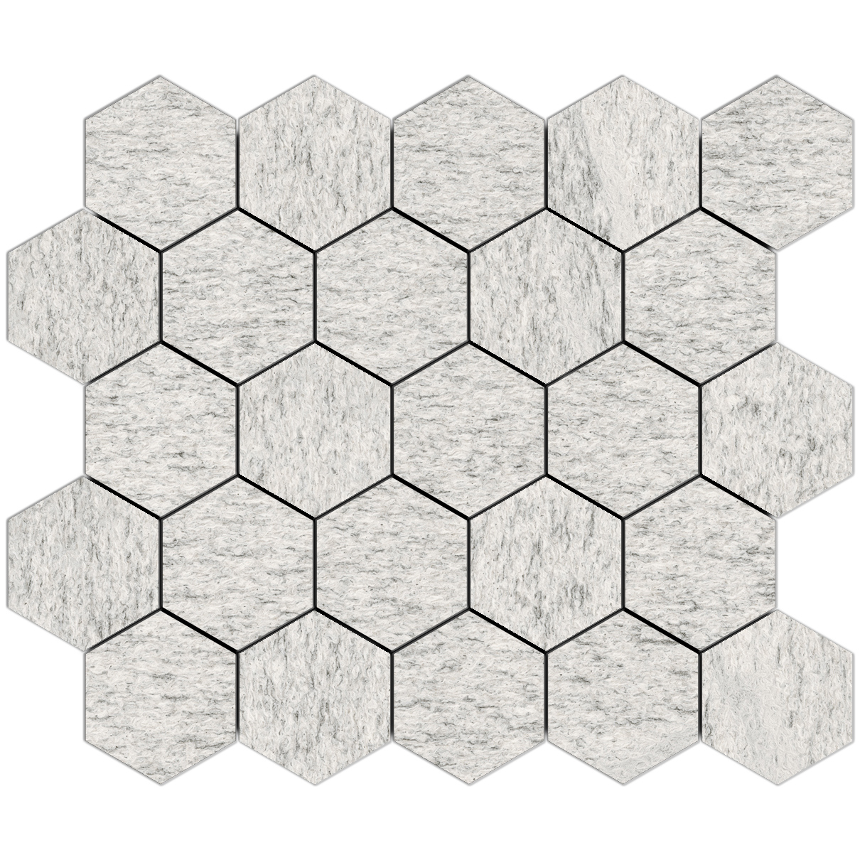 3 1/4" Hexagon Mosaic Upstone: Duke Bianco | Pera Tile