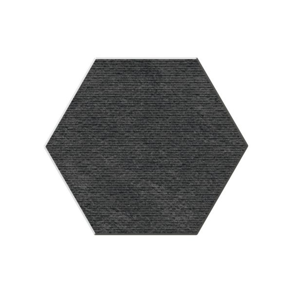 6" Hexagon Upstone: Mustang Nero | Pera Tile