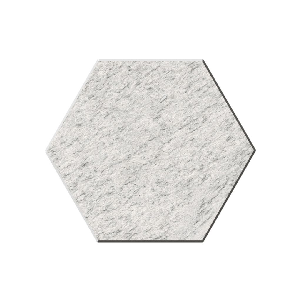 6" Hexagon Upstone: Duke Bianco | Pera Tile