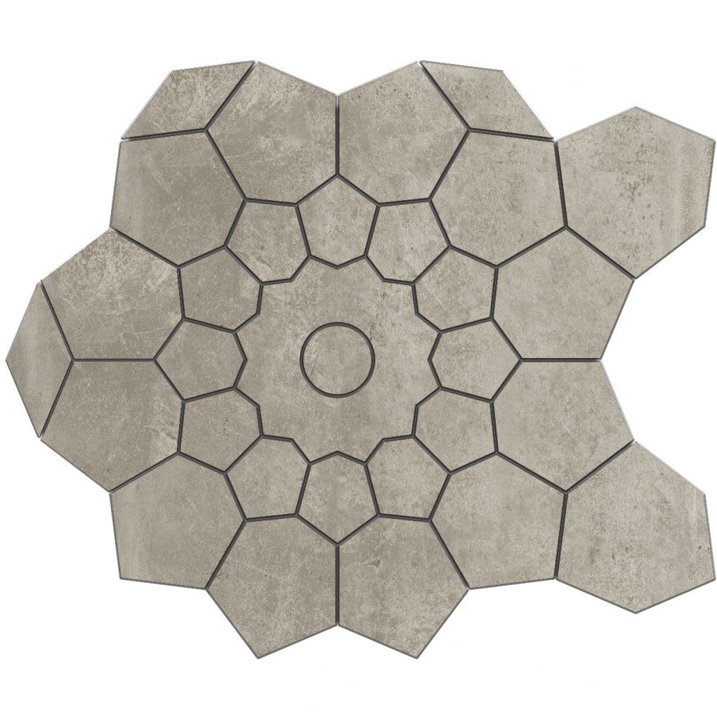 Bloom Mosaic Urbana: Greige | Pera Tile