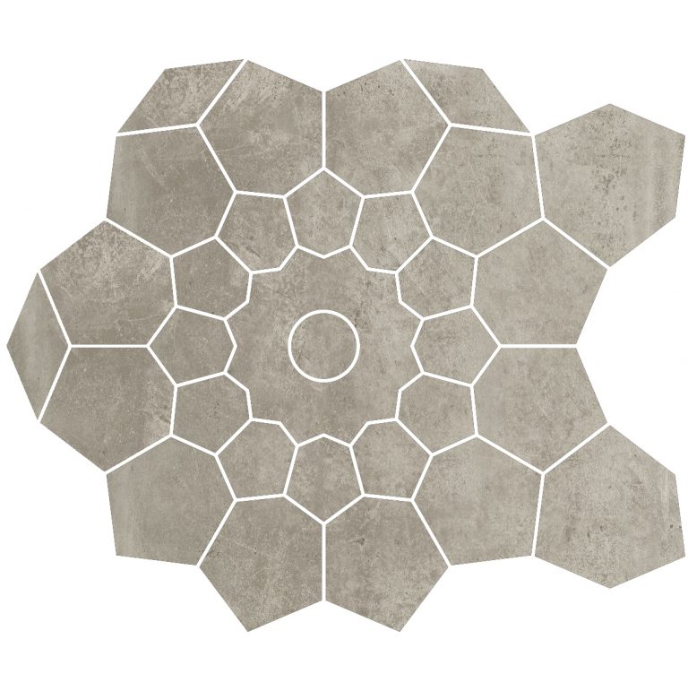 Bloom Mosaic Urbana: Greige | Pera Tile